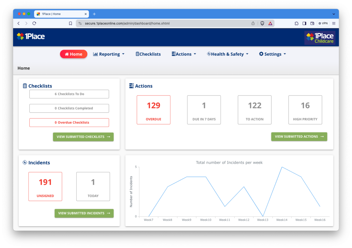 Compliance made easy - 1Place Childcare