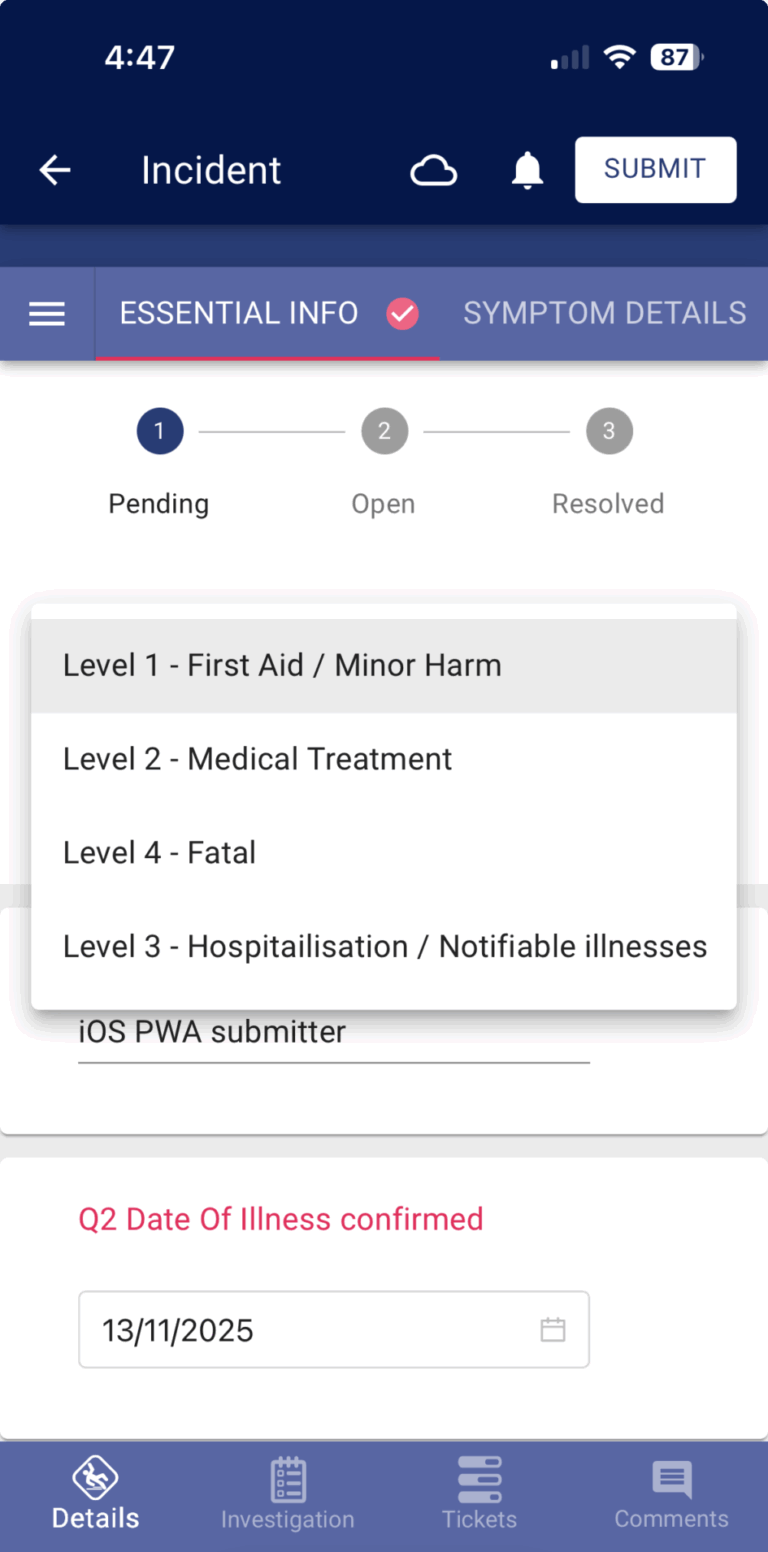 Health & Safety Module Rebuilt: Incident Forms Now Work Like Checklists ...